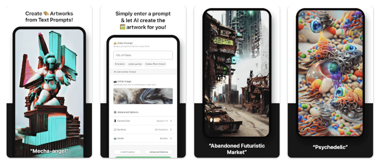 5 Best AI Art Generator Apps for Android and iOS in 2023 - ArtGuru.ai